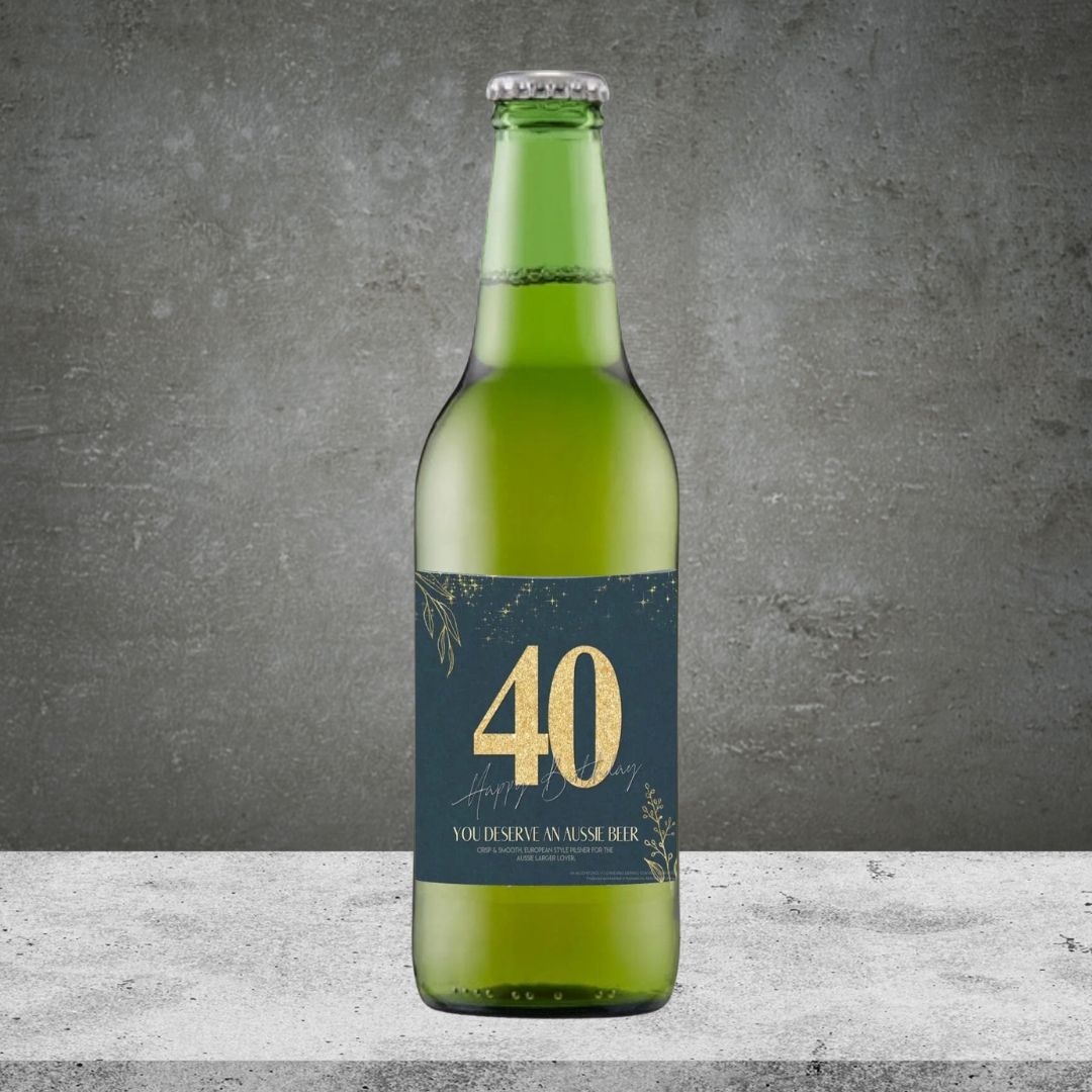 40th Birthday Beer 330ml – Hampers Galore