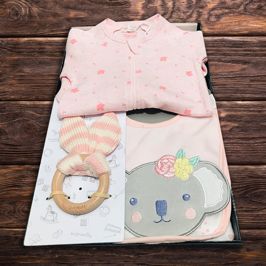 Baby Shower Girl Hamper | Newborn Baby Girl Gifts | Hampers Galore